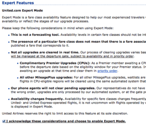 How to Use United Expert Mode - MileValue